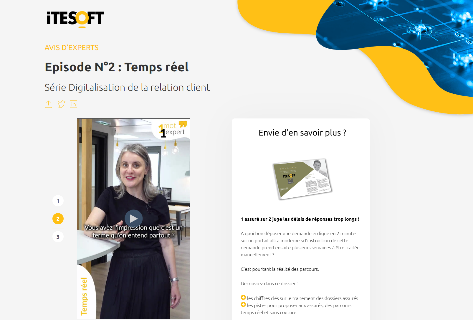 1 mot 1 expert : Temps réel - Digitalisation de la relation client