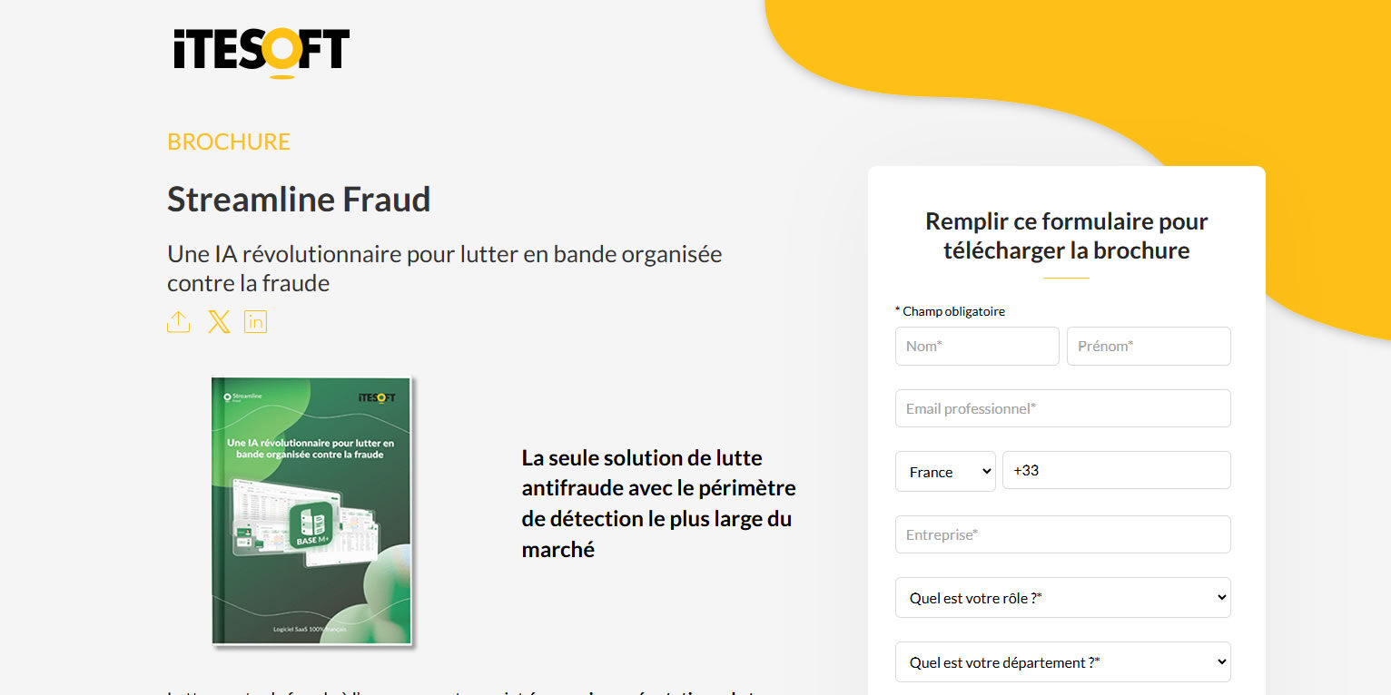 Streamline Fraud : téléchargez la brochure - ITESOFT